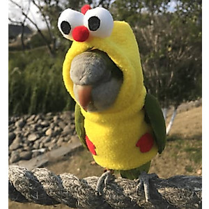 Bird Costume Bird Diaper Flight Suit Bird Chicken Shape Bird Clothes Cosplay Photo Prop for Parrots Lovebird Parakeet Cockatiel Small Animals Apparel (Cockatiel)