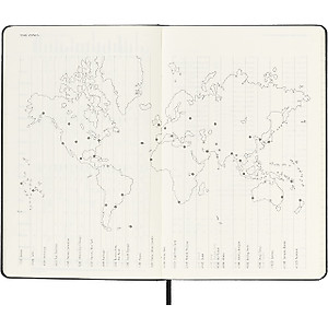 Moleskine Classic 18 Month 2022-2023 Weekly Planner, Hard Cover, Large (5" x 8.25"), Black