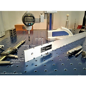 Made In USA-Bass Straight Edge (Notched) Luthiers Tool-Neck Check