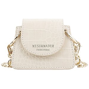 Linkidea Mini Purse for Women, Crocodile Pattern Mini Cute Crossbody Bag, Small Clutch Handbag for Daily Wedding Party Prom