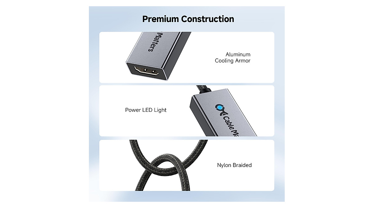 Cable Matters USB C to HDMI 2.1 Adapter - Supports 8K