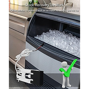 Ice Thickness Probe Assembly Fit for Manitowoc Indigo Series Ice Machines Replace 000008660, Used for Ice Thickness Control