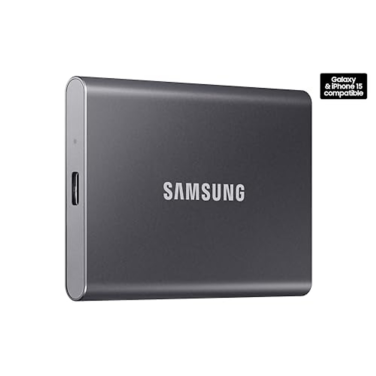 SAMSUNG T7 Portable SSD, 500GB External Solid State Drive, Speeds Up to 1,050MB/s, USB 3.2 Gen 2, Reliable Storage for Gaming, Students, Professionals, MU-PC500T/AM, Gray