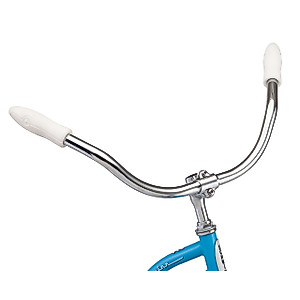 Schwinn Baywood Beach Cruiser Bike for Men Women, Ages 8 Up or Rider Height 4'8"-5'6", 24-Inch Wheels, Single Speed, Rear Cargo Rack, Bright Blue