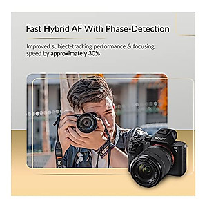 Sony Alpha a7II Mirrorless Digital Camera with 28-70mm OSS Lens Bundle with 60-Inch Tripod, Camera Bag, 64GB SD Card, Card Case and Reader, Battery and Dual Charger, and Lens Cap Keeper (8 Items)