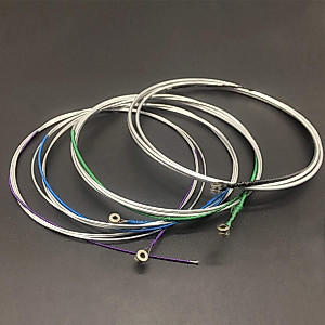 JYsun Cello Strings 1 Full Set A-D-G-C Steel Core Aluminum Magnesium Wound for Size 1/4 1/2 3/4 4/4 with 1 Piece Cleaning Cloth for Musical Instrument