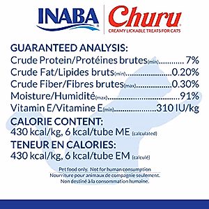 INABA Churu Cat Treats, Grain-Free, Lickable, Squeezable Creamy Purée Cat Treat/Topper with Vitamin E & Taurine, 0.5 Ounces Each Tube, 40 Tubes, Chicken Variety Box