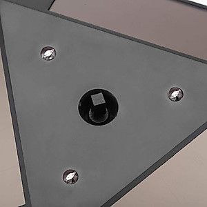 Rotating Display Stand Solar, 360 Rotating Solar Power Showcase LED Light Turntable Watch Jewelry Ring Display Stand for Jewelry Watch Mobile Phones Ring Display (Black)