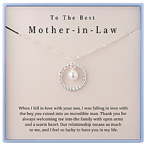 Burning Love Mother in Law Necklace Mom Gifts Mother Daughter Necklace Sterling Silver Circle Necklaces for Mother in Law Gifts Christmas Holiday Jewelry