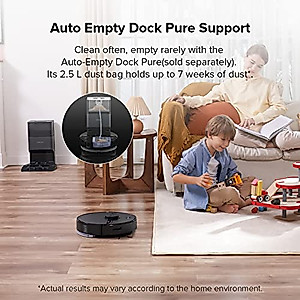 roborock Q7 Robot Vacuum and Mop, LiDAR Navigation, 2700Pa Suction, Multi-Level Mapping, 180mins Run-Time, Works with Alexa, Perfect for Hard Floors, Carpets, and Pet Hair (Black)