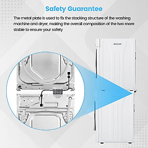 Haoguo Upgraded DV-MCK/A1 Laundry Multicontrol Kit with Longer Wire (Extended by 10cm), Compatible with Samsung Front Load Washer and Dryer, Control Dryer through Stacked Washer
