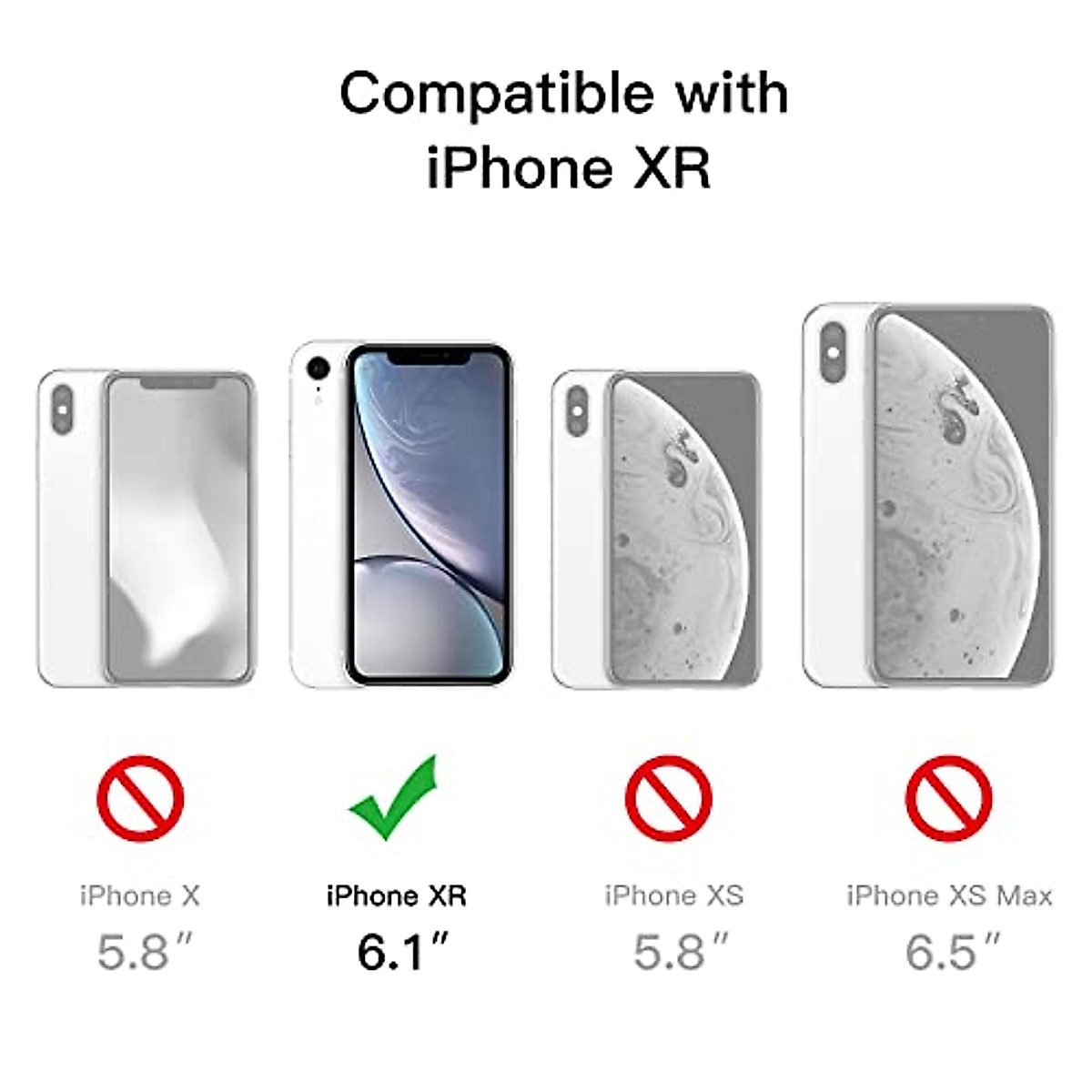 JETech Upgraded Slim (0.85 mm Thin) Case for iPhone XR 6.1-Inch, Camera Lens Cover Full Protection, Slim Fit Ultra Thin Lightweight Matte Hard PC, Support Wireless Charging (Black)