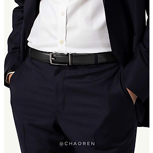 CHAOREN Mens Dress Belt - Ratchet Belt Leather 1 1/4" Comfort Click - Perfect Companion to Mens Dress Shoes