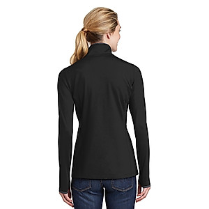 SPORT-TEK Ladies Sport-Wick Stretch Contrast Full-Zip Jacket. LST853