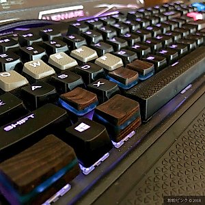 Handmade R4/ECS Keycap Resin Solid Wood Shine Through Backlit Key Cap OEM Profile for Cherry MX Mechanical Keyboard Gaming Replacement (Ebony)