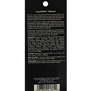 wet n wild Megavolume Mascara, Very Black, 0.27 Fluid Ounce