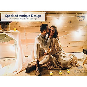 Royal Imports Gold Mercury Glass Votive Candle Holder, Table Centerpiece Tealight Decoration for Elegant Dinner, Party, Wedding, Holiday, Set of 12 (Unfilled)