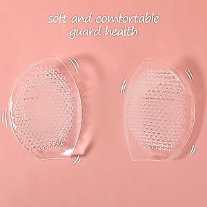 Silicone Bra Inserts, Bra Inserts Silicone Bra Push Up Premium Silicone Breast Lift Enhancers Semi-Adhesive Breast Lift Enhancers Pads Push Up Cup V-Shaped, Reusable, Breathable, Clear for A/B/C Cup