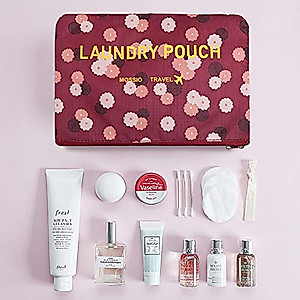 Travel Cubes,Mossio 7 Piece Compact Carry On Luggage Organizer Value Folders Travel Bag Wine Flower