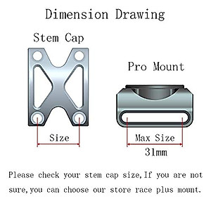 Best Tek Garmin Edge Extended Out-Front Mount, Bike Handlebar Mount for NiteRider Adapter, Sports Action Camera,Garmin Edge 25 130 200 500 510 520 800 810 820 1000 1030