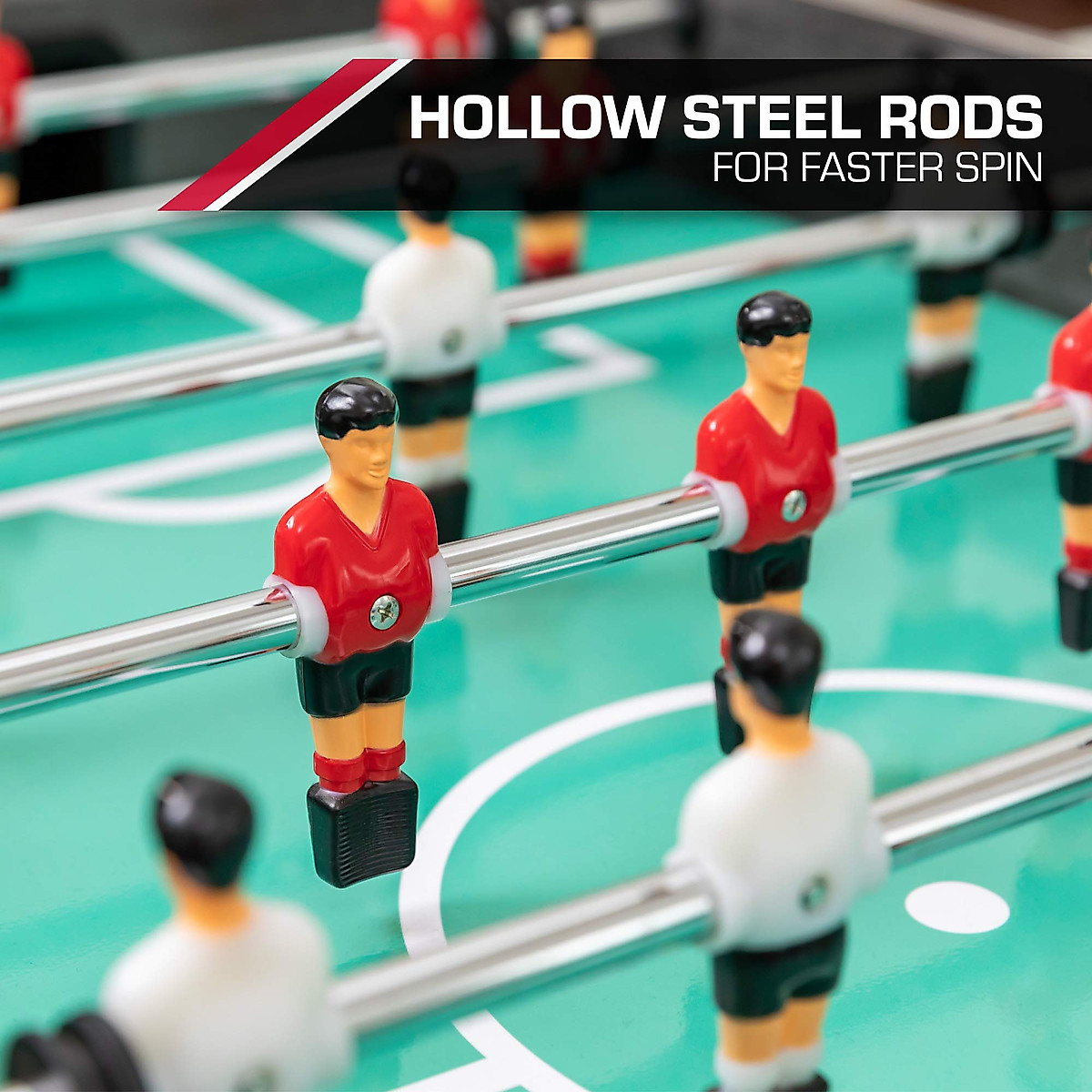 EastPoint Sports Classic Sport 48" Mid-Size Indoor Fairmont Foosball Table, Easy Setup, Grey