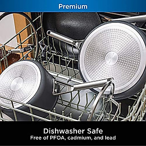 Ninja C30020 Foodi NeverStick Premium 8-Inch Fry Pan, Hard-Anodized, Nonstick, Durable & Oven Safe to 500°F, Slate Grey