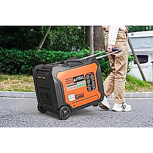 GENMAX Portable Inverter Generator, 7250W Super Quiet Dual Fuel Portable Engine with Parallel Capability, Remote/Electric Start, Ideal for Home backup power.EPA &CARB Compliant (GM7250iEDC)