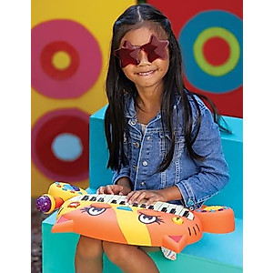 B. toys- Meowsic- Interactive Cat Piano – Toy Piano & Microphone – Musical Instrument For Toddlers, Kids – 20+ Songs, Sounds & Recording Feature – 2 Years +