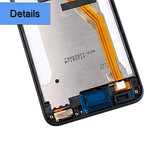 Melphyreal LCD Touch Screen Compatible with HTC Desire 816 D816 Replacement Display Assembly Black with Frame+ Tools
