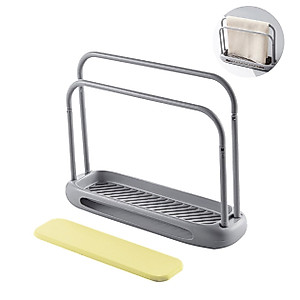 SHOWERORO Kitchen Gadget Countertop Organizer Towel Shelf Towels Rack Detachable Towel Rack Grey Towel Rack Towel Holder Countertop Towel Stand Towel Standing Rack Absorb Water Storage Rack