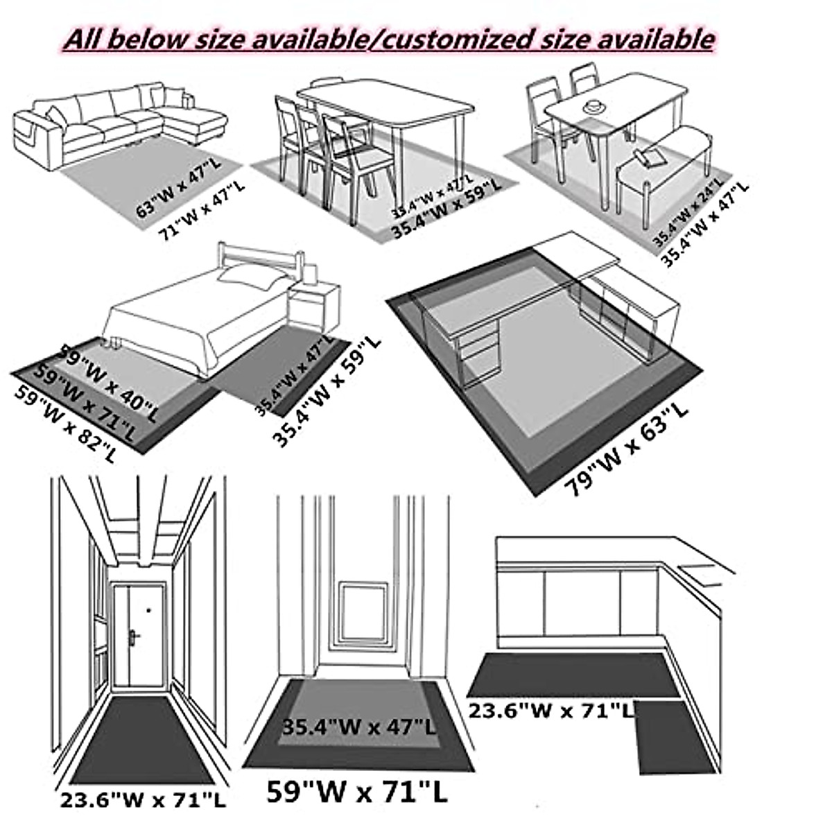 Abstract Modern Marble Area Rug, Black and Gold Marble Rugs Floor Carpet, Indoor Non-Slip Rug for Room Sofa Living Room Mat Bedroom Home Decor Floor Mats 6.6' x 5.3'