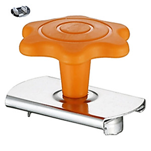 Nubadam Jar Opener For Weak Hands, Adjustable Effortless Arthritis Jar Opener For Seniors, Stainless Steel Adjustable Lid Opener Kitchen Accessories Opener, Bottle Opener For Arthritic Hands(orange)…