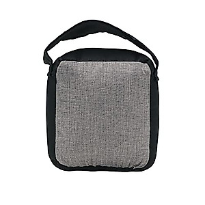 Elements Florida Home Sentiment Fabric Door Stopper, Gray and Black