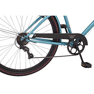 Schwinn Costin Cruiser Bike, for Men and Women, 7-Speed, 27.5-Inch Wheels, Suggested Rider Height 64-74-Inches Tall, Blue