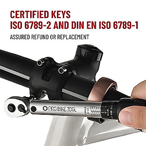PRO BIKE TOOL 1/4 Inch Drive Click Torque Wrench Set – Inch Pound Nm Dual Readout – Bicycle Maintenance Kit for Road & Mountain Bikes - Includes Allen & Torx Sockets, Extension Bar & Storage Box