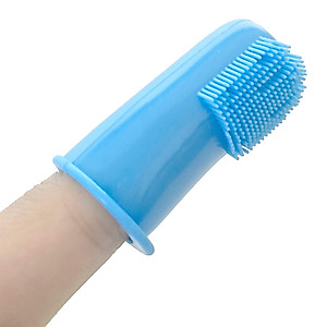 Pet Republique Dog Finger Toothbrush Set of 6 - Dental Brush for Large to Small Dogs, Cats, and Most Pets