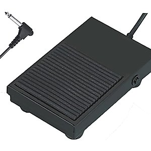 penypeal Compact Sustain Pedal for Portable Keyboards,All Metal Heavy Design with Polarity Switch, for Portable Keyboards Digital Pianos Drum Machines