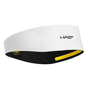 Halo Headband Sweatband Pullover, White and Black - 2 Pack