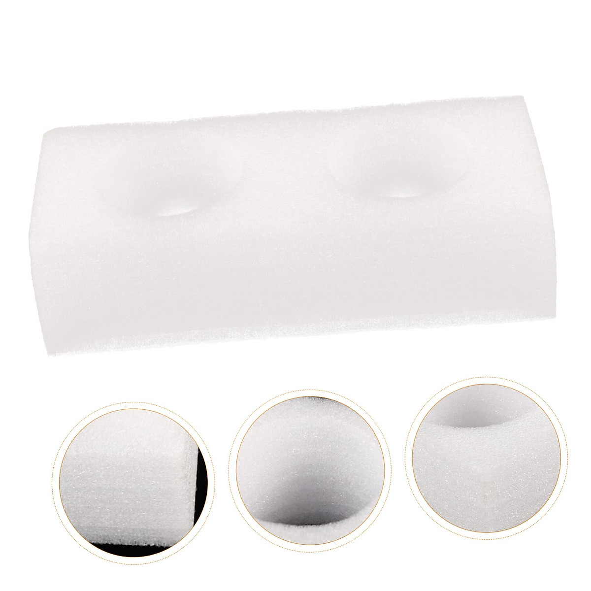 Cabilock 6 pcs Takeaway Cup Holder Dish Carrier Coffee Shop Carrier Disposable Drink Carrier Coffee Cup Holder can Carrier Foam Drink Carrier Holder Drink White Pearl Cotton Milk Tea