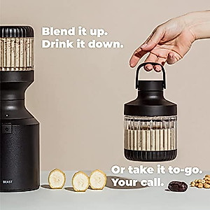 Beast Blender + Hydration System | Blend Smoothies and Shakes, Infuse Water, Premium Kitchen Countertop Design, 1000W (Carbon Black)