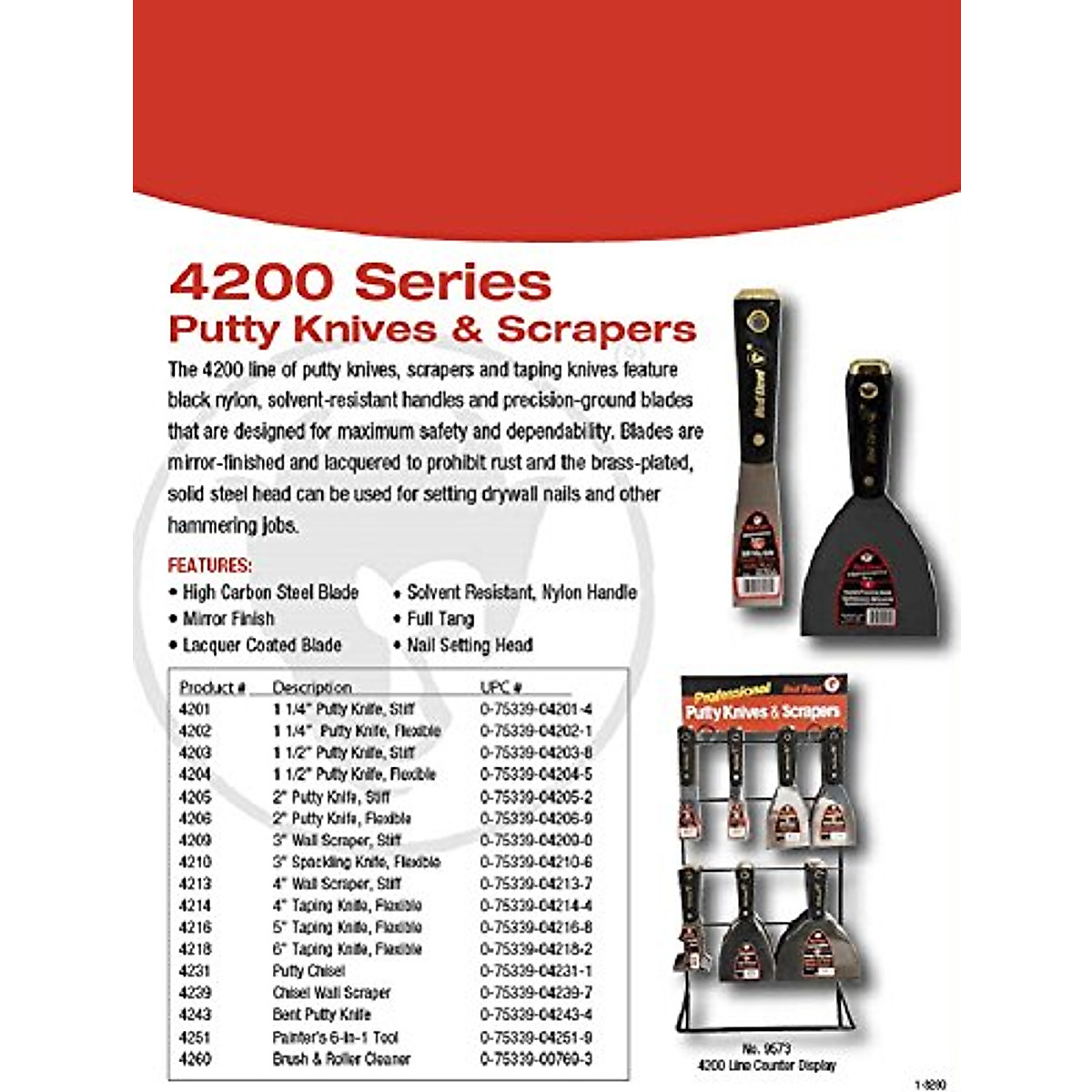 Red Devil 4206 2" Flex Putty Knife, 2"