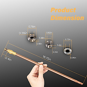 123-0095 500 Series Mansfield Style Stem Assembly Replacement Part For 12-Inch Sillcock ASFP (Overall length 16")