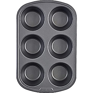 Good Cook 04033 Non-Stick Texas Muffin Pan, Steel, 3-1/2 in Dia x 16-1/2 in L x 10 in W x 8.7 in H