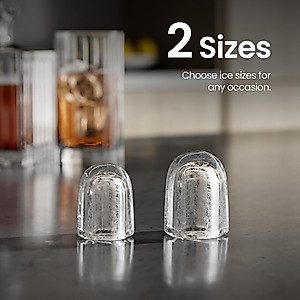 Crzoe Countertop Ice Maker, Small Ice Maker Machine One-Click Operation Ice Maker Countertop with Self-cleaning, 2 Sizes of Bullet Ice, 27Lbs/24H for Counter Top Ice Maker Home Office Bar Party(Green)