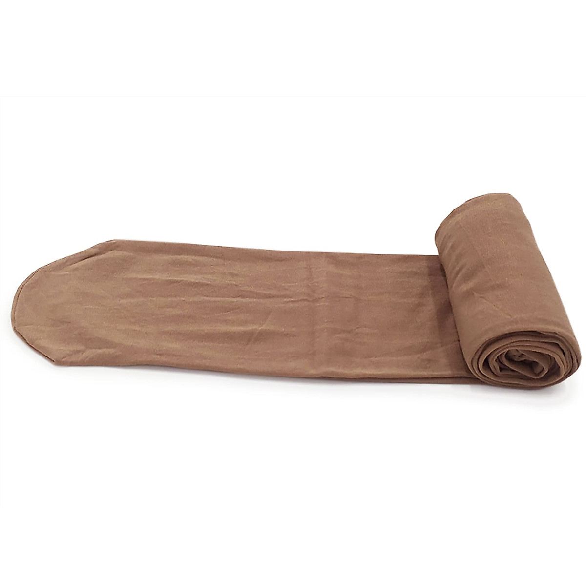 DANCEYOU Slight Shimmery Footed Tights Girls and Women Size Sparkly Skin Tone for Costume, Dance and Daily Dressing, Toast LA