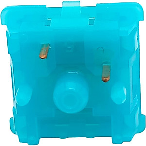 Tecsee Blue Sky Switches for Mechanical Gaming Keyboards POM Linear stem | Standard 63.5g Spring | Plate Mounted | SMD 5 Pin RGB Switches for Backlit Keyboard (Linear/35PCS)