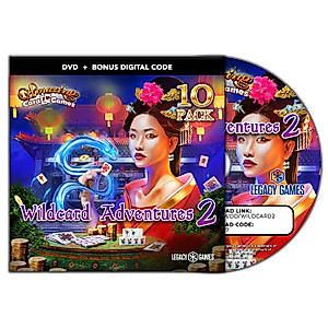 Legacy Games Card & Tile Games for PC: Wildcard Adventures Vol. 2 (10 Game Pack) - PC DVD with Digital Download Codes