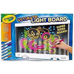 Crayola Ultimate Light Board for Drawing & Coloring - White, Light Up Kids Toy, Gift for Kids Ages 6, 7, 8, 9