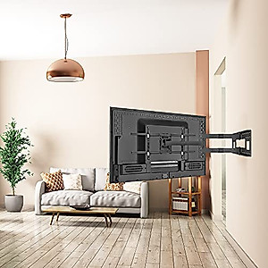 Mount-It! Long Arm TV Mount, Full Motion Wall Bracket with 40 inch Extension Articulating Arm, Fits Screen Sizes 42, 47, 50, 55, 60, 65, 70, 75, 80 Inch, VESA 800x400mm Compatible, Holds up to 110 lbs