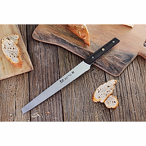 Cangshan TG Series 62199 Swedish 12C27 Steel Bread Knife, 10.25-Inch, G10 Handle